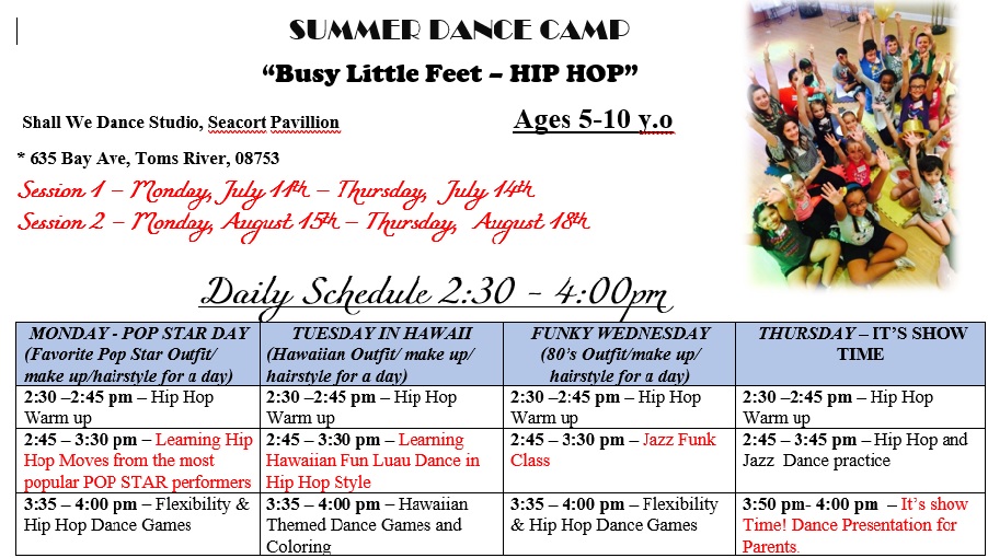 SUMMER DANCE CAMPS – Shall We Dance